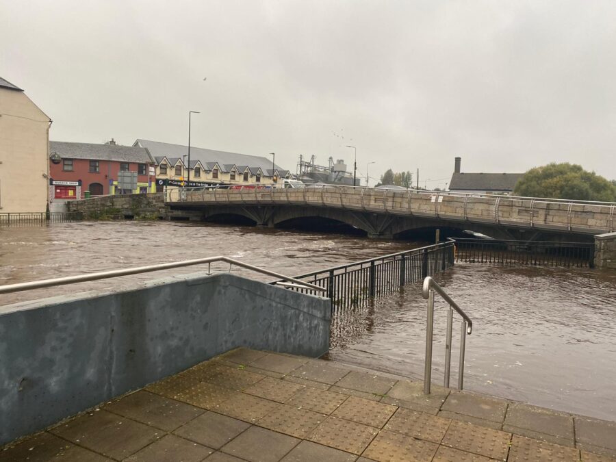 A county Carlow town park closed due to flooding