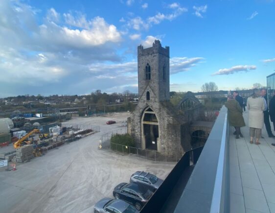 Window of historic Kilkenny city building smashed