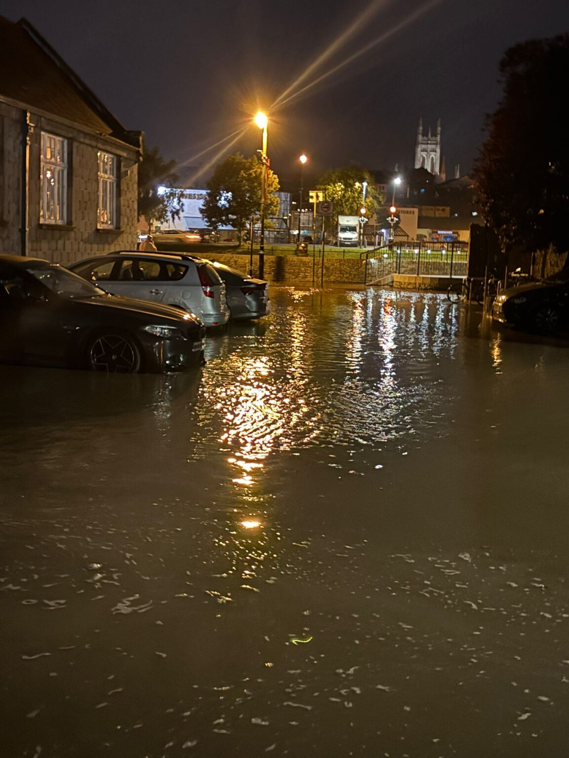 Burst Main Causes Flooding Near Kilkenny's Carnegie Library