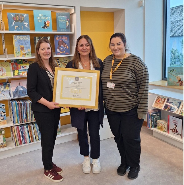 Gold certification for Mayfair Library from International programme