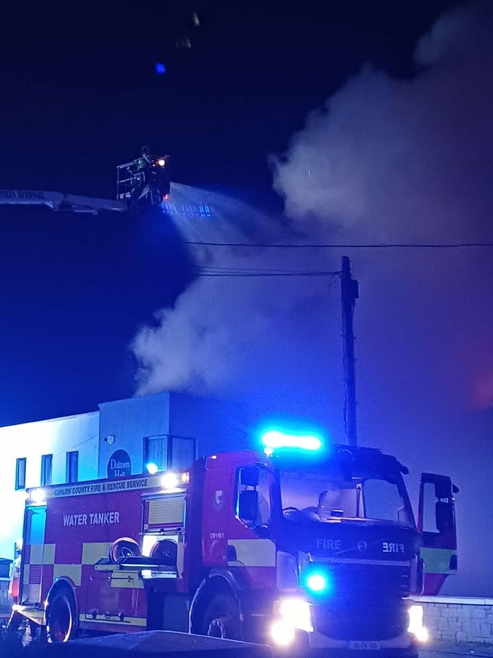 Fire crews tackled overnight blaze in Carlow town